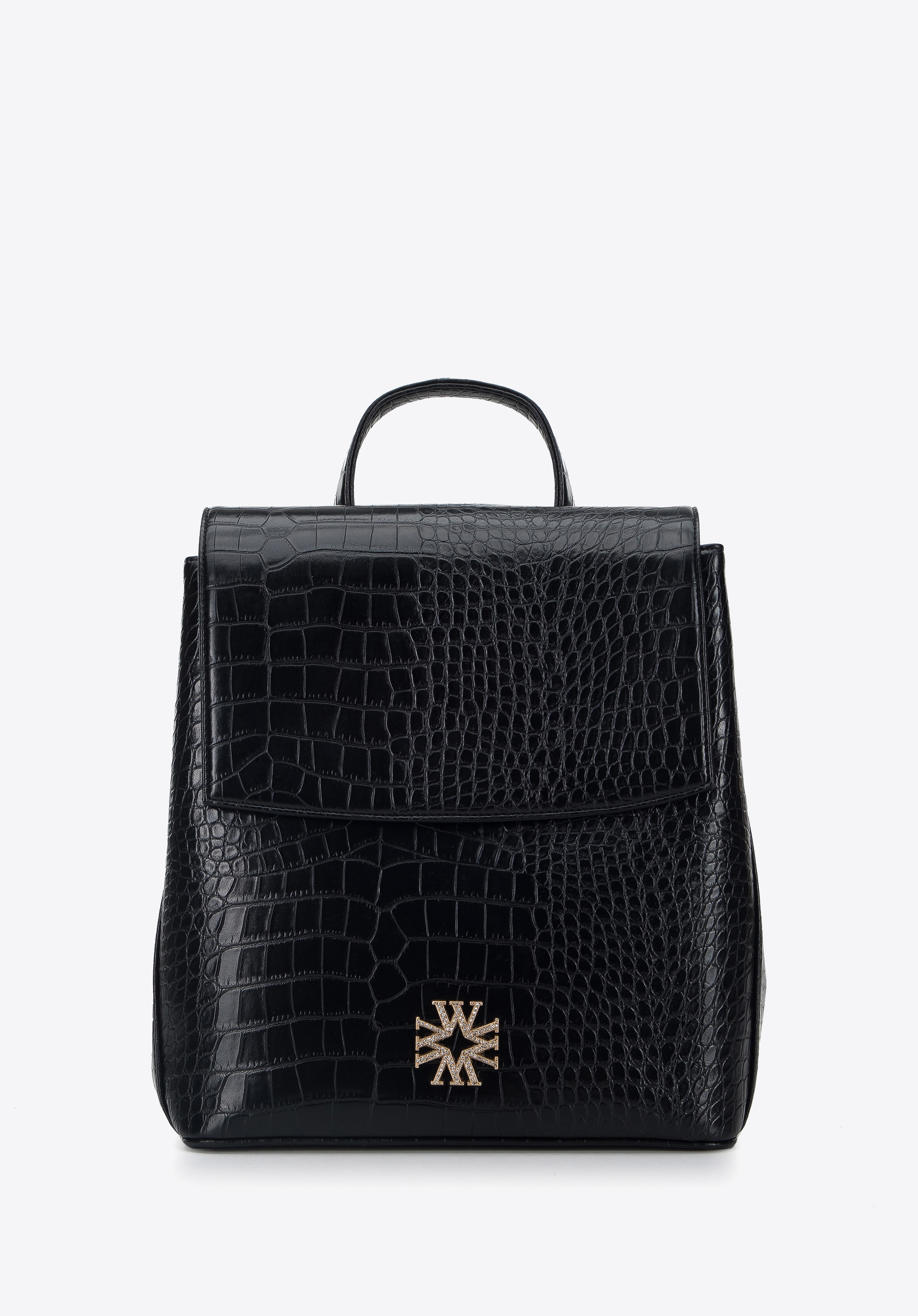 Női ökobőr hátizsák krokodilbőr textúrával | WITTCHEN