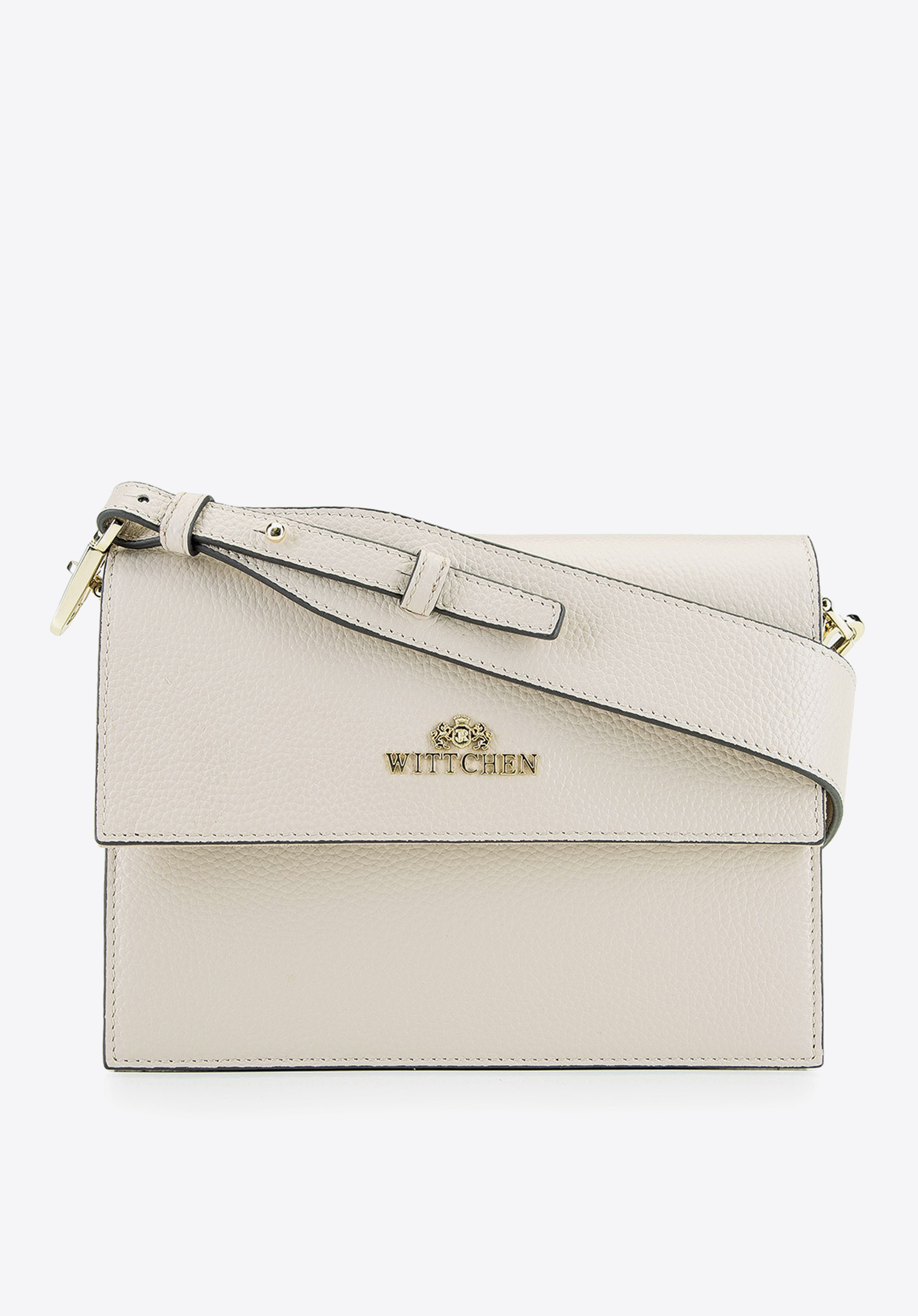 Leather flap bag with wide shoulder strap I WITTCHEN