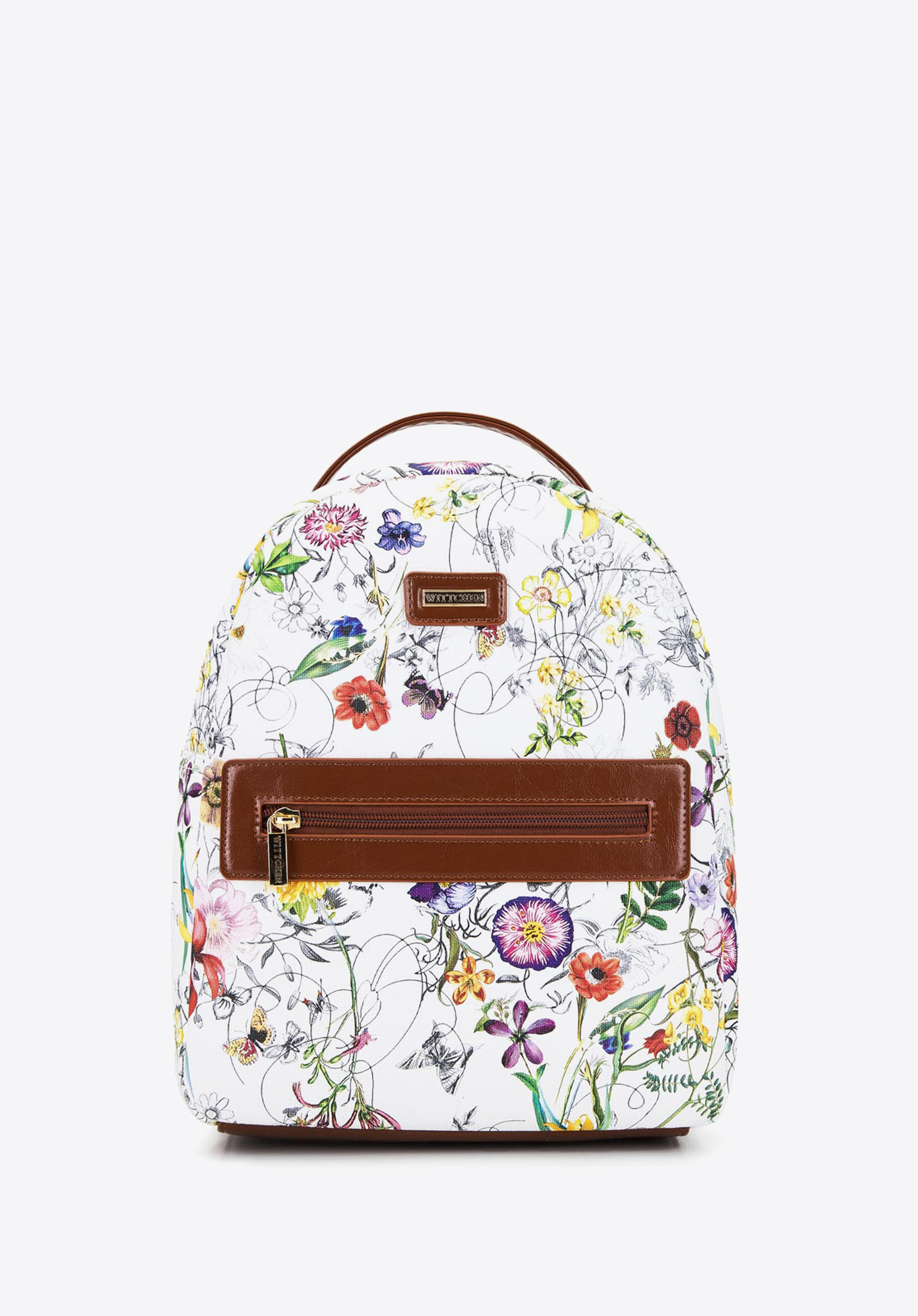 Damski plecak z kieszenią w obramówce | 92-4Y-633 | Dobre Ceny | Sklep ...