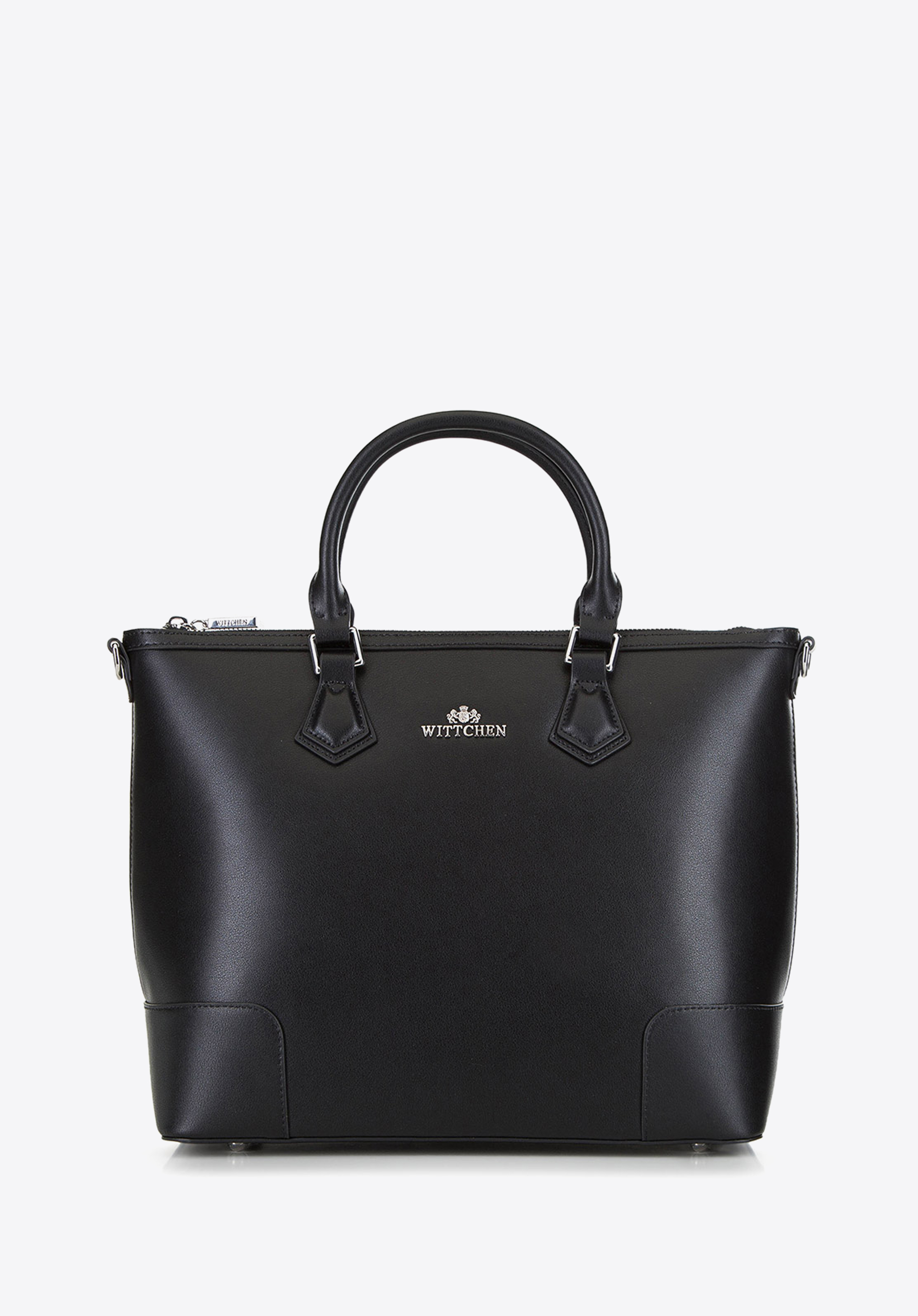 Classic tote bag made from grain leather | WITTCHEN | 90-4E-610